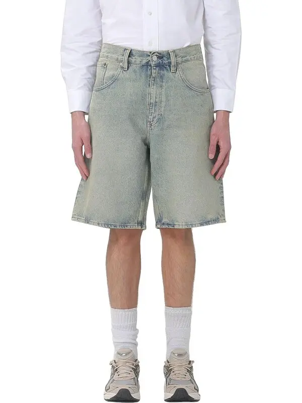 SUNFLOWER Denim Shorts Solid Knee-length - Blue