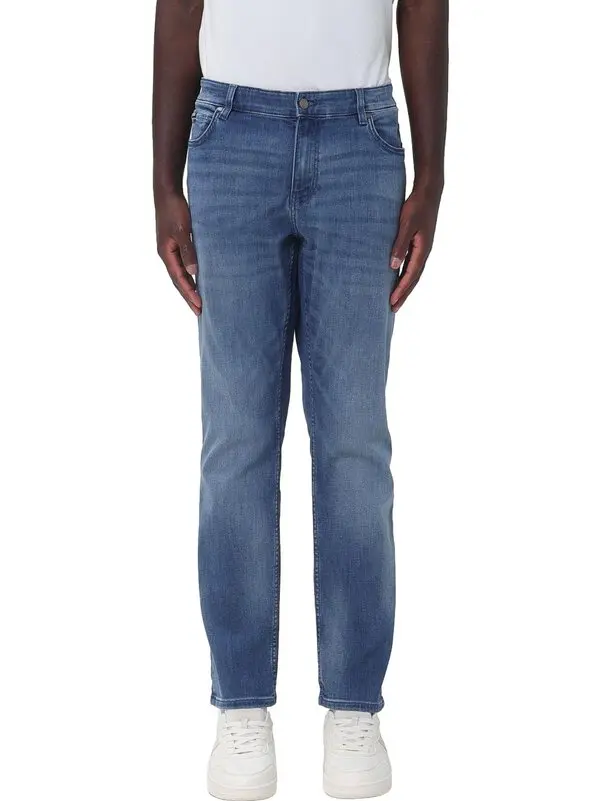 BOSS Slim Fit Five-pocket Jeans - Navy
