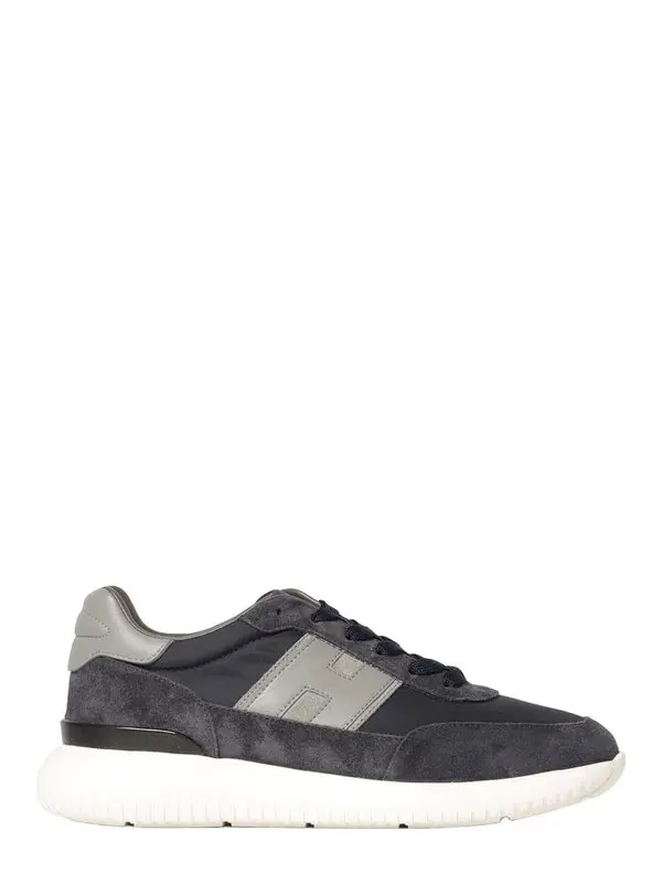 Hogan Interactive³ Suede And Nylon Sneakers - Blue