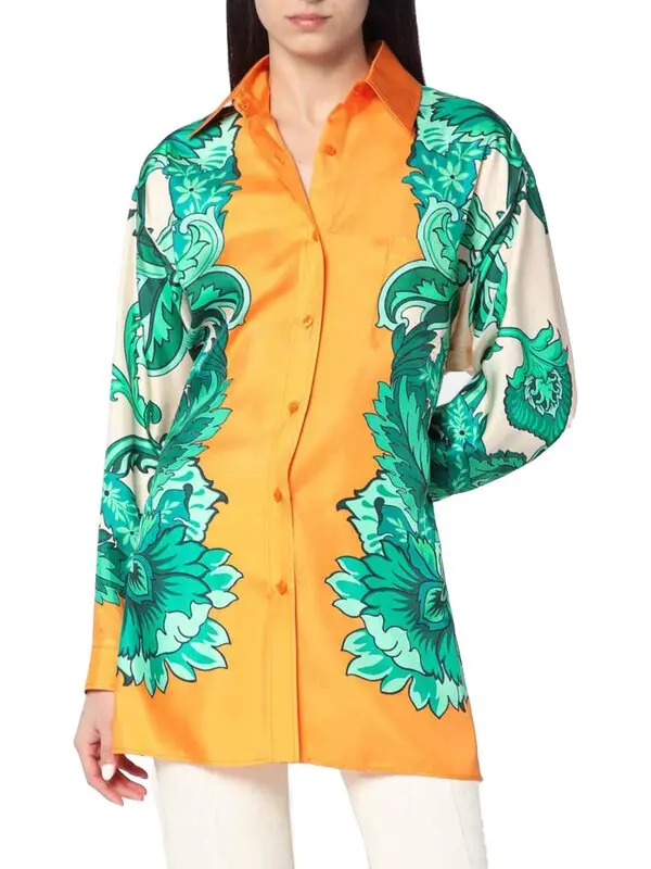Etro Printed Shirt - Orange