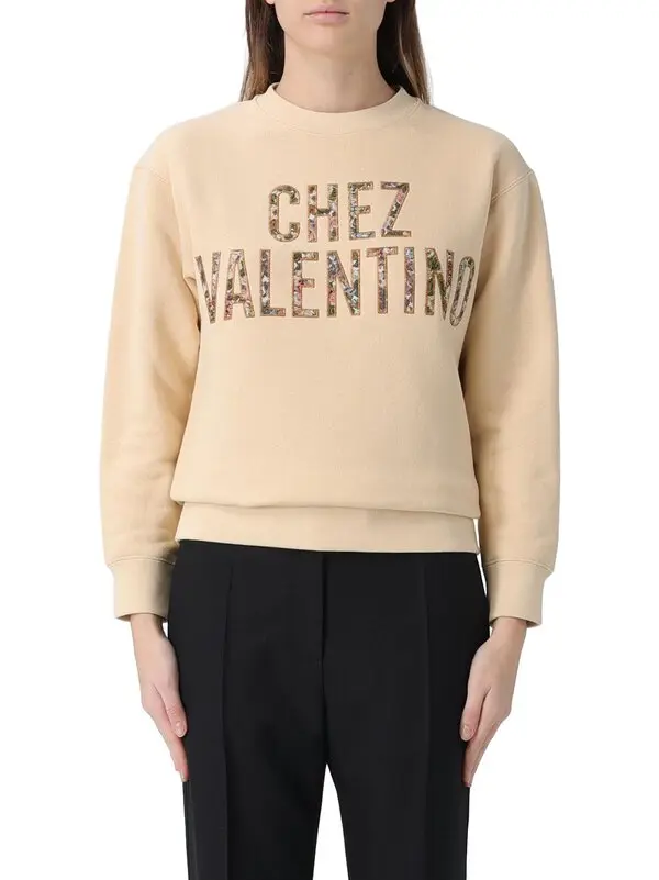 Valentino Garavani Chez " Embroidered Sweatshirt - Grey