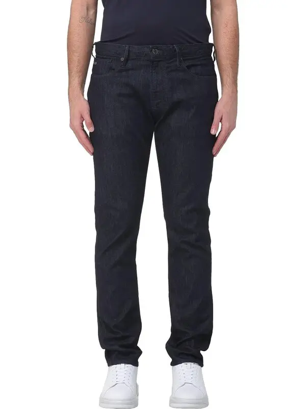 Emporio Armani Cotton Straight Jeans - Navy