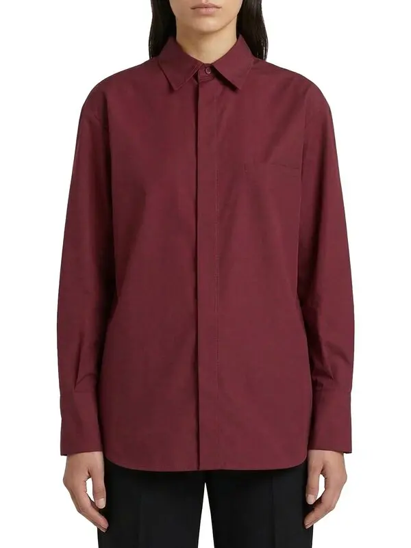 SA SU PHI Classic Cotton Blend Shirt - Red