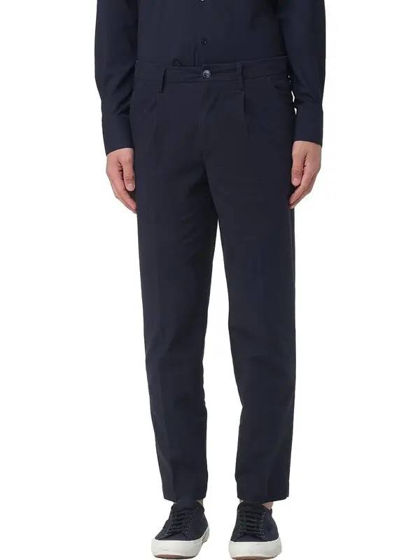 RE-HASH Tailored Pleated Trousers - Blue