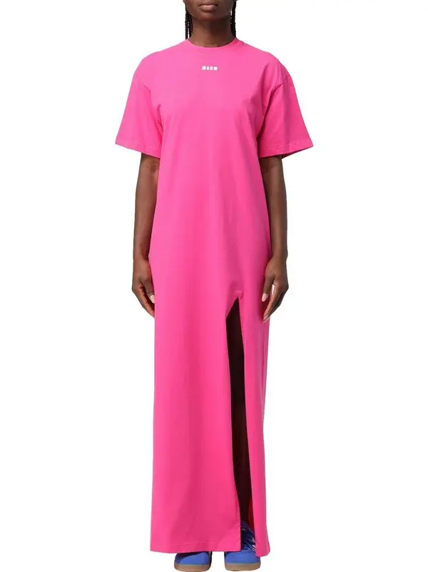 MSGM Maxi T-shirt Dress - Fuchsia