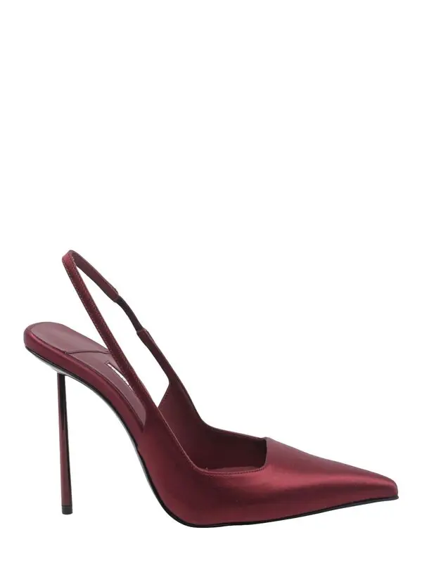 LE SILLA Amelia Satin Slingbacks - Red