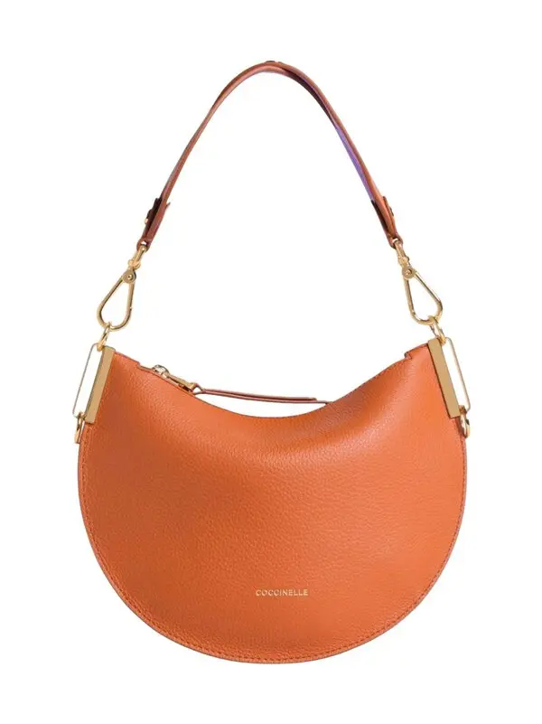 COCCINELLE Sunup Grained Leather Shoulder Bag - Red