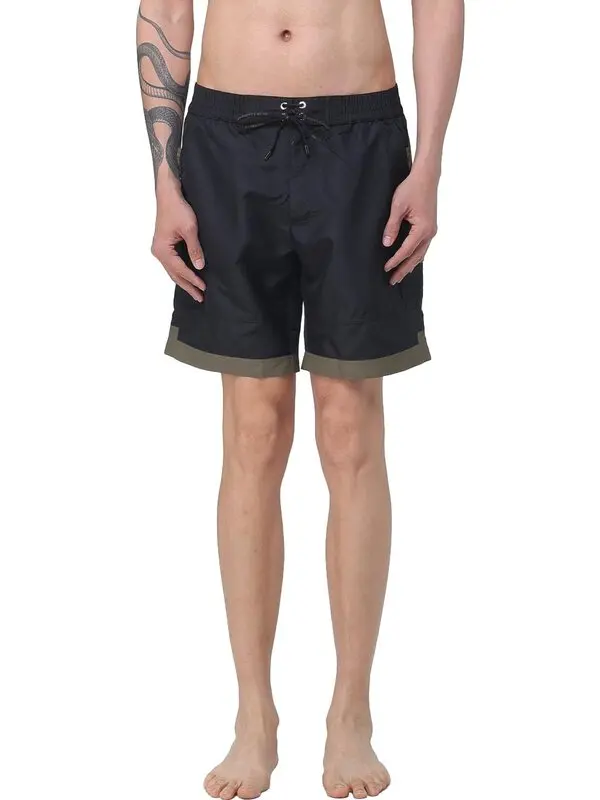 Dolce & Gabbana Polyester Cargo Swim Shorts - Black