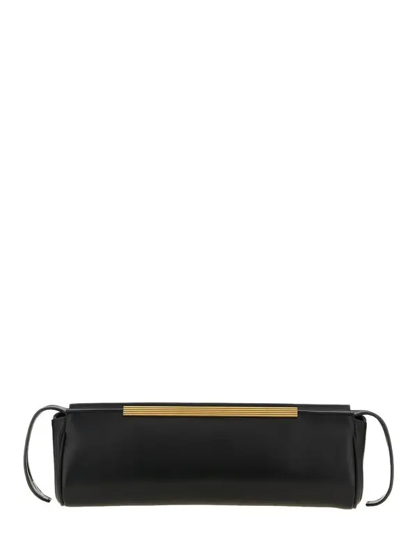 Khaite Smooth Lambskin Leather Mini Handbag With Zip Closure - Black