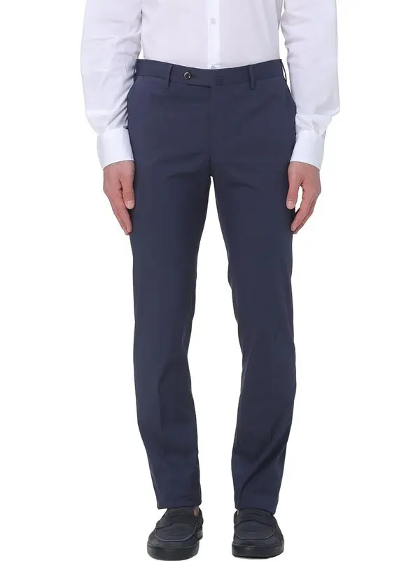PT TORINO Stretch Cotton Blend Chino Trousers - Navy