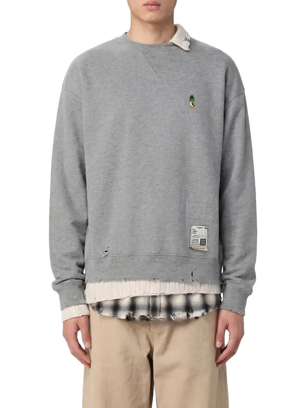 Mihara Yasuhiro Double-layered Crewneck Sweatshirt - Grey