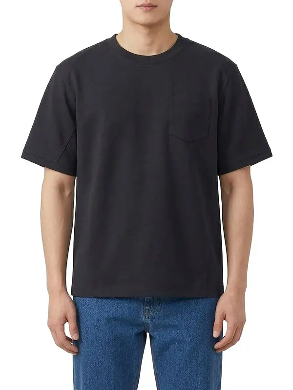 Sacai Cotton Basic T-shirt - Black