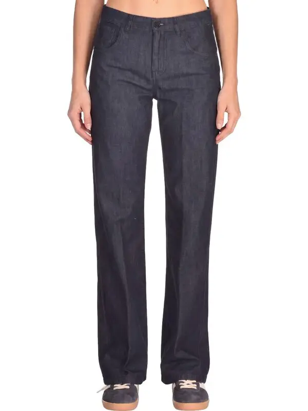 Aspesi Straight Leg Denim Jeans - Black