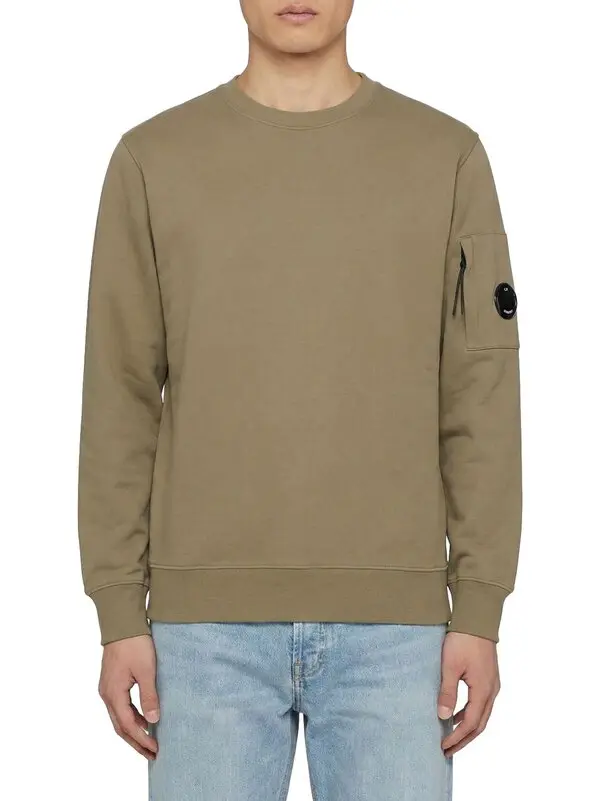 C.P. COMPANY Crewneck Sweatshirt With Lens Detail - Multicolor