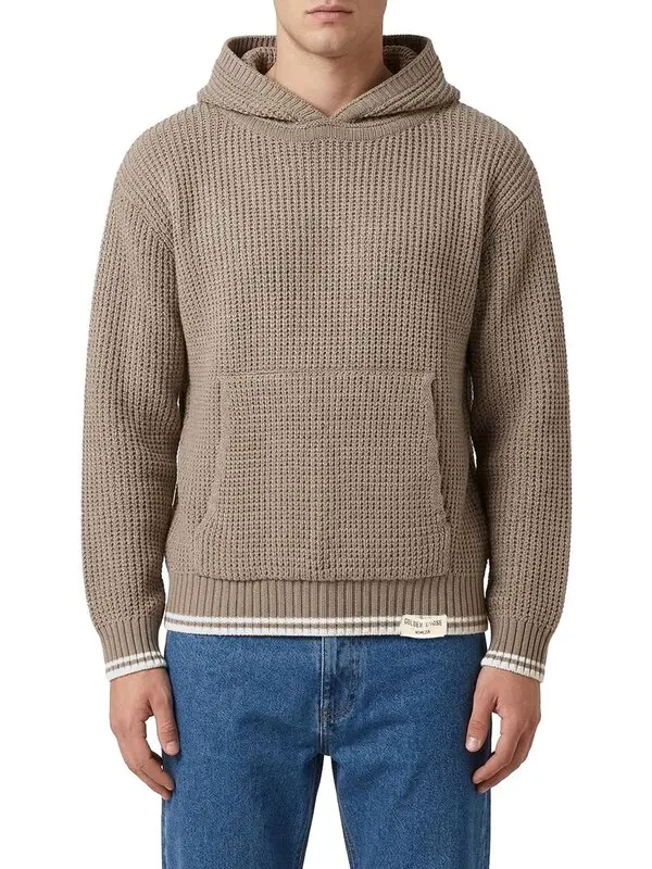 GOLDEN GOOSE Knitted Hoodie - Beige