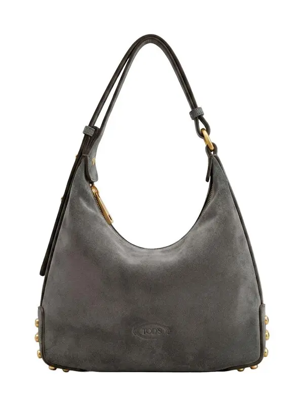 TOD'S Suede Shoulder Bag - Brown