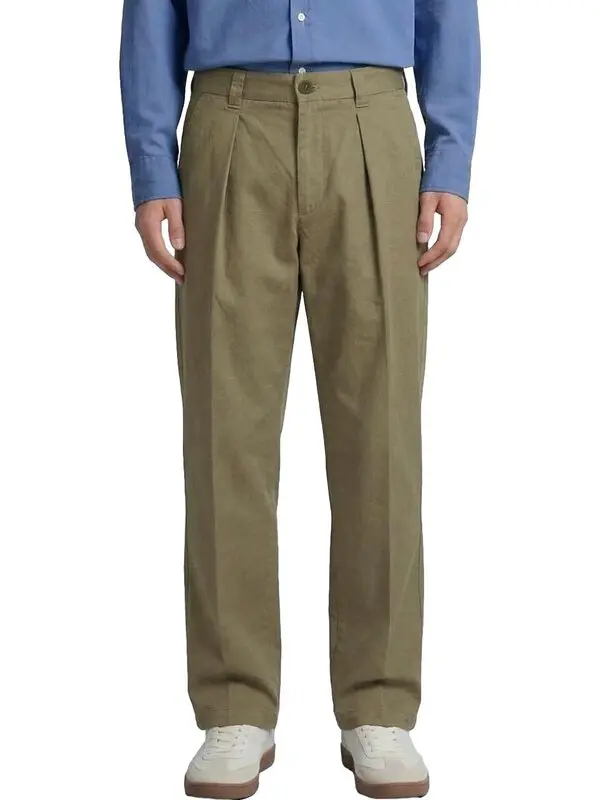 A.p.c. Cotton Chino Trousers - Green