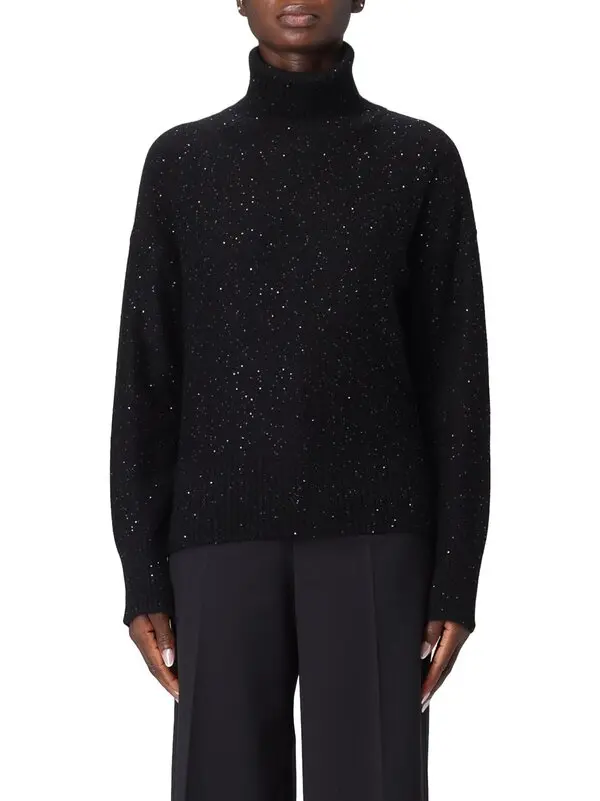 Fabiana Filippi Embellished Turtleneck Jumper - Black