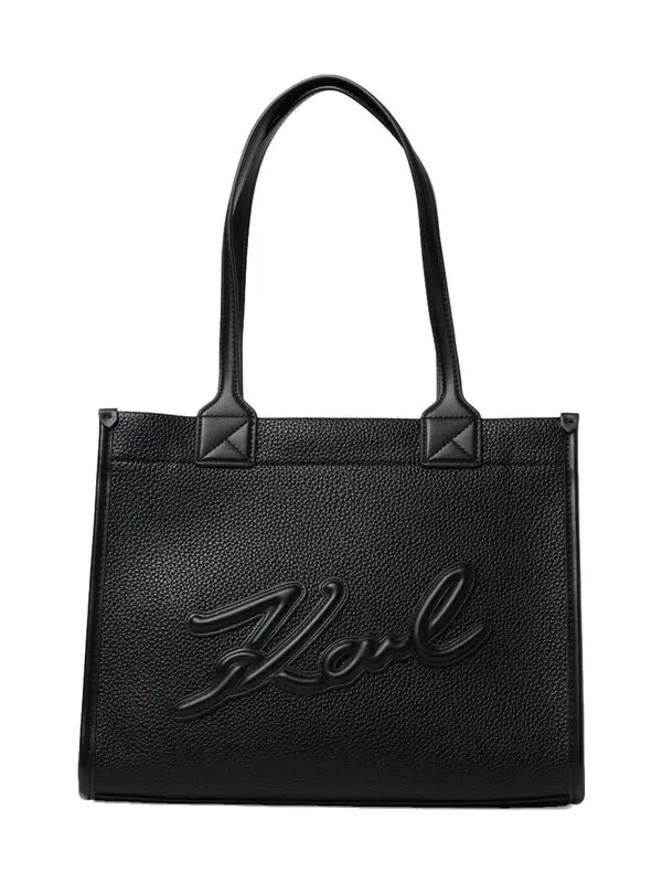 Karl Lagerfeld Tote Bag With Embossed Logo - Black