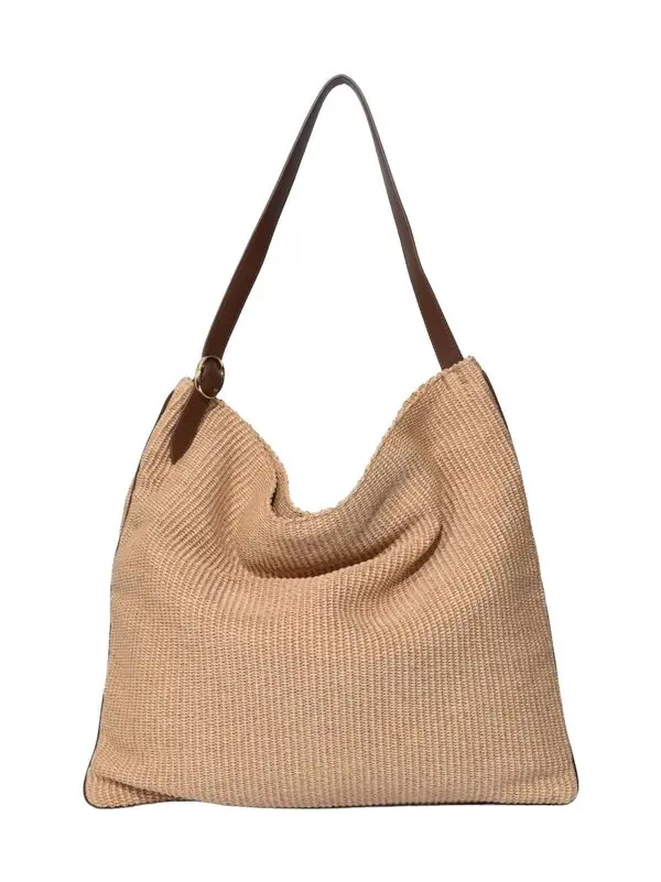 Orciani Todo Elba Raffia Tote Bag - Brown