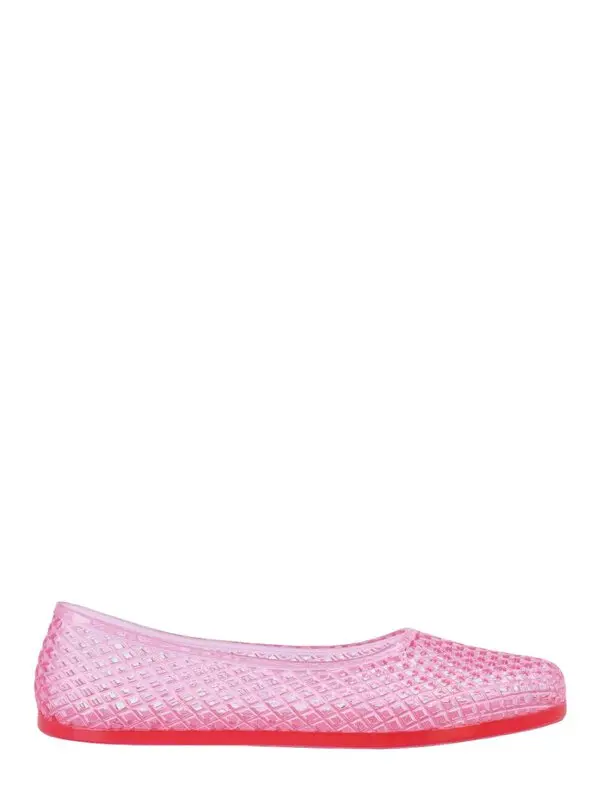 ANCIENT GREEK SANDALS Perforated Pvc Round-toe Ballet Flats - Pink