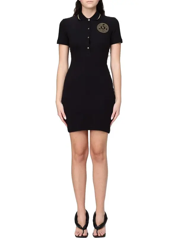 Versace Collared Dress - Black