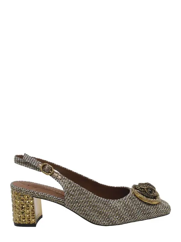 Kurt Geiger Embellished Slingback Shoes - Beige