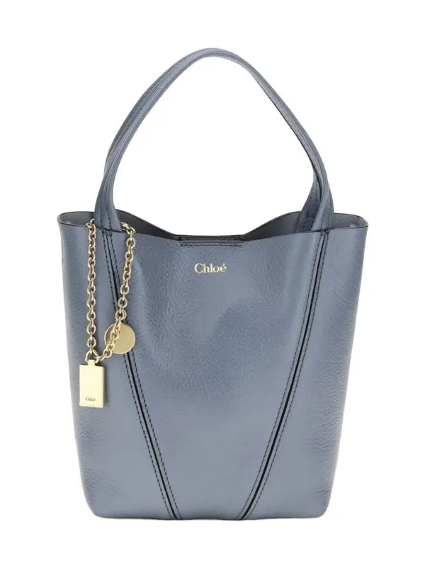 Chloé Mini Bag With Gold Tone Chain - Blue