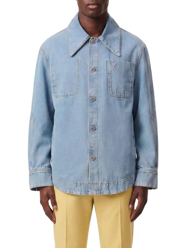 AMI Paris Denim Shirt - Blue