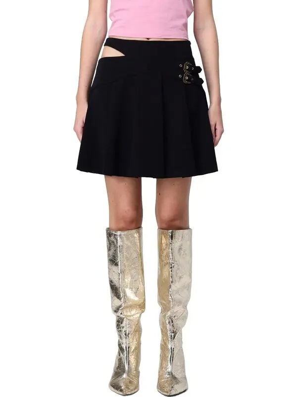Versace Buckled Skirt - Black