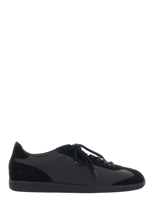 Axel Arigato Zane Low-top Sneakers In Smooth And Suede Calfskin - Black