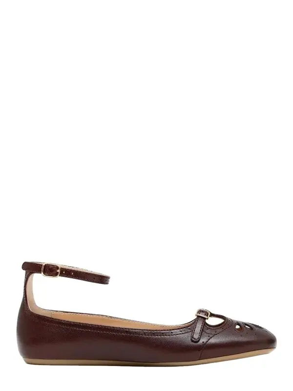 Chloé Ballet Pumps With Ankle Strap - Violet