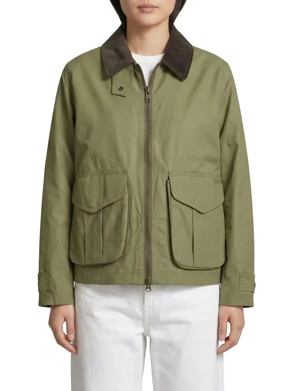 Filson Short Waxed Cotton Work Jacket - Brown