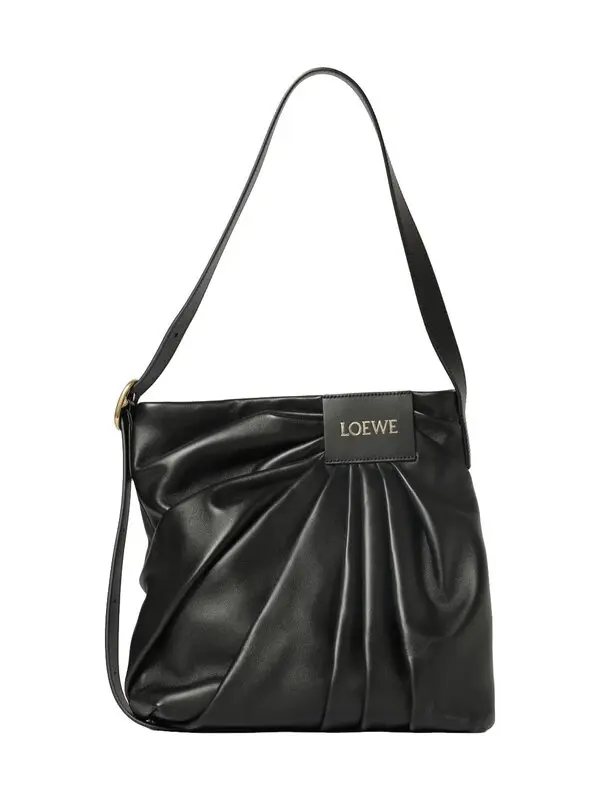 Loewe Draped Shoulder Bag - Black