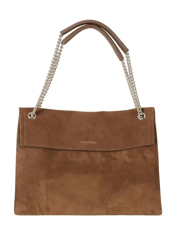 Orciani Venus Suede Shoulder Bag - Brown
