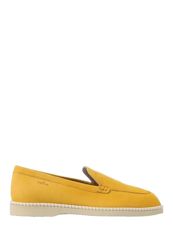Hogan Suede Loafers - Dove Grey