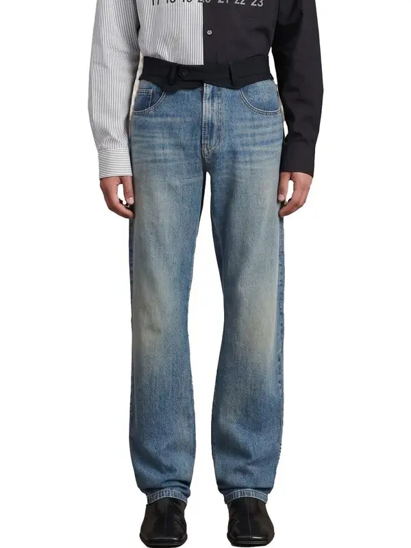 MAISON MARGIELA Flared Jeans In Stretch Denim - Blue