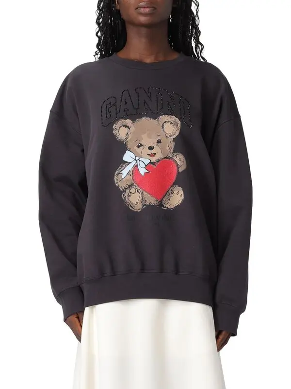 GANNI Graphic Sweatshirt - Black