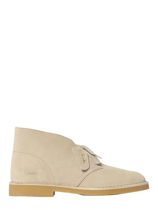 Clarks Desert Ankle Boot In Suede - Beige