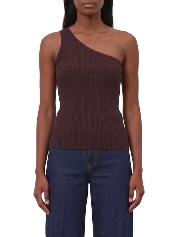 Zimmermann One-shoulder Ribbed Top - Violet