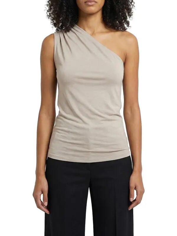 THOM KROM One-shoulder Draped Top - Grey