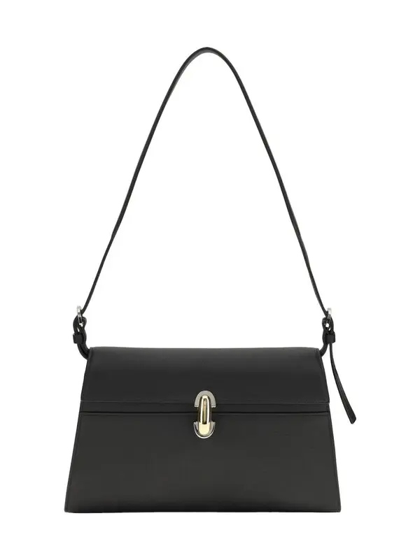 Savette Symmetry Bag In Leather - Black