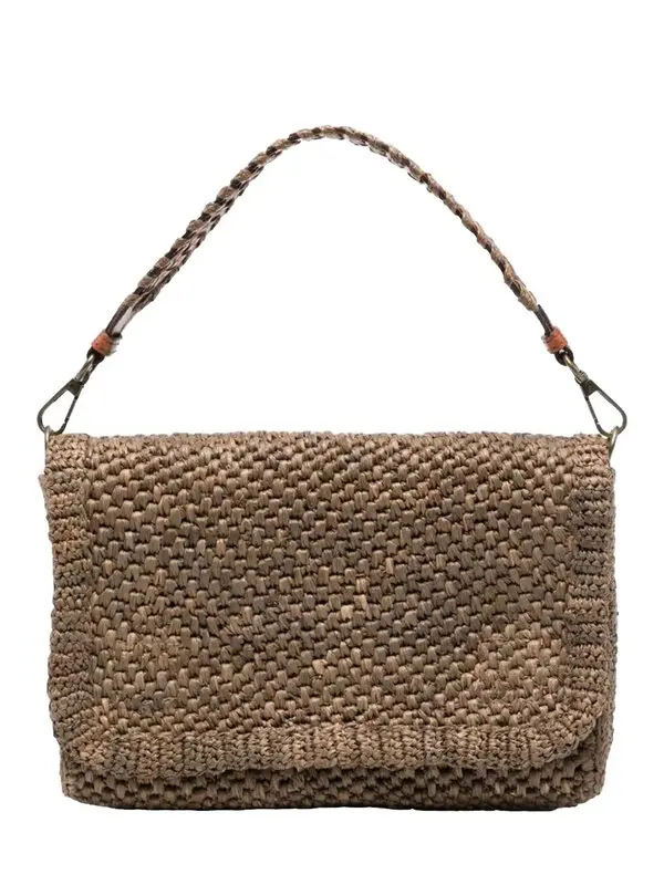 IBELIV Opera Raffia Shoulder Bag - Brown