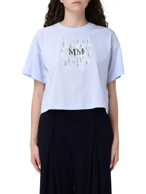 Max Mara Cotton T-shirt - Sky