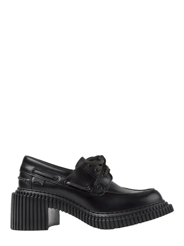 Camper Pix London Calfskin Derby Shoes With Xl Extralight® Sole - Black