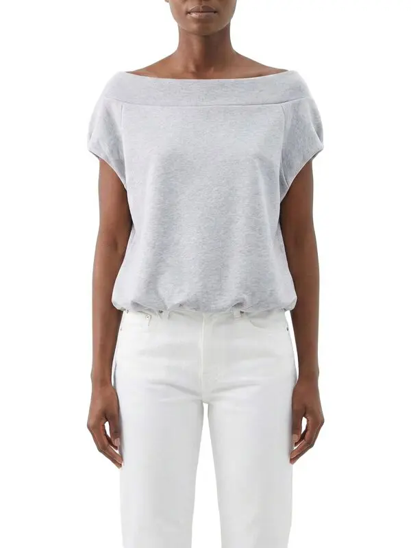 Dries Van Noten Off-the-shoulder Top - Grey