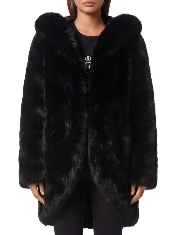 Philipp Plein Fur Coat - Black