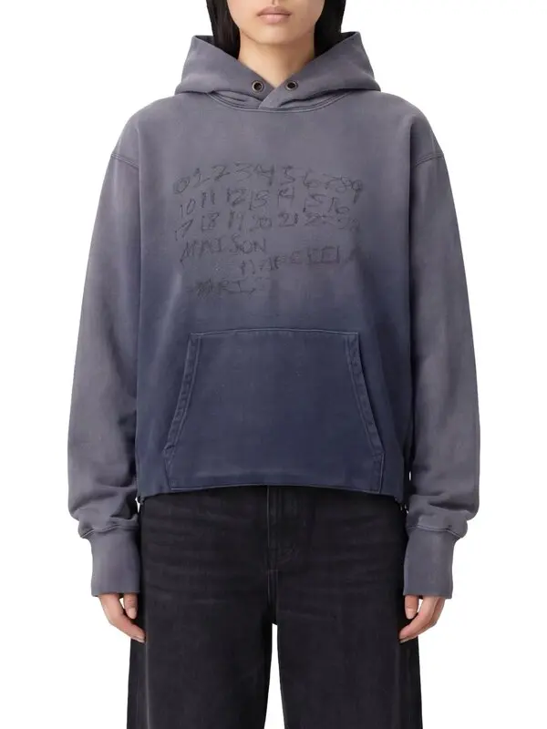MAISON MARGIELA Logo Cotton Hoodie - Red