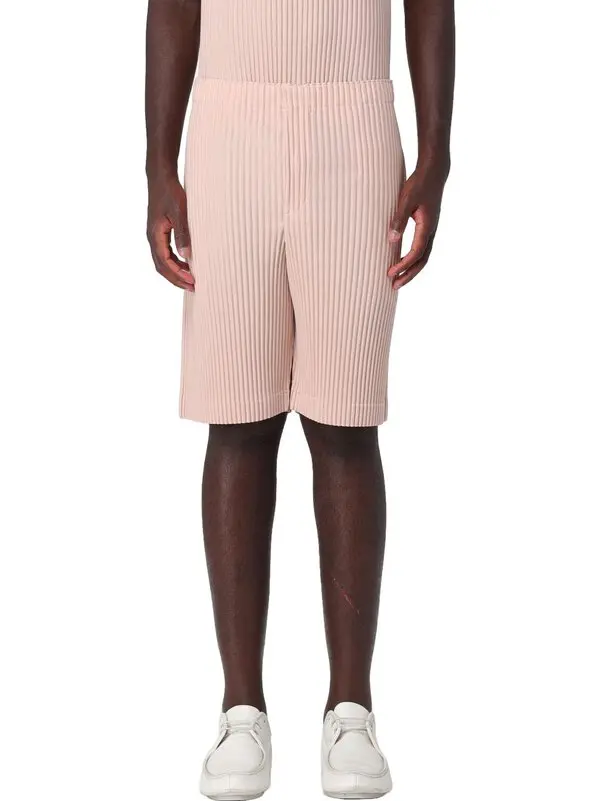 Issey Miyake Homme Plissé Knee-length Crêpe Shorts - Beige