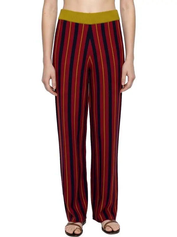 PAULA Knit Trousers - Red